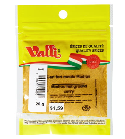 Cari Fort Moulu Madras – Délices de la fôret Valli